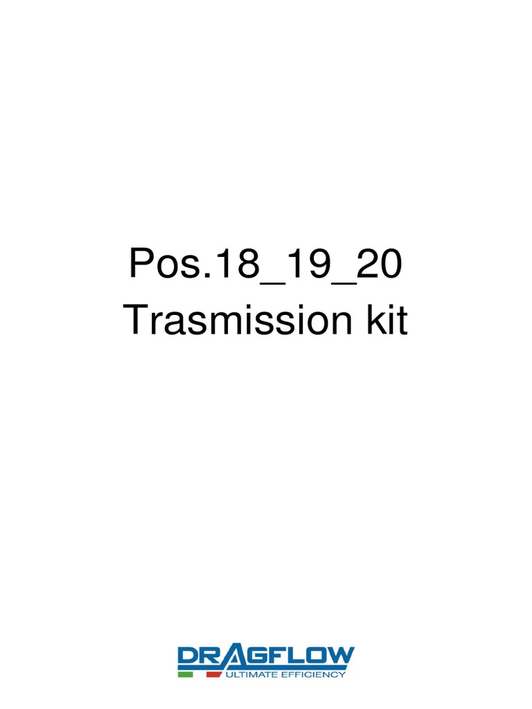 Pos.18!19!20 - Trasmission Kit - RBD - QD - SAE - Transfluid ENG | PDF | Transmission (Mechanics ...