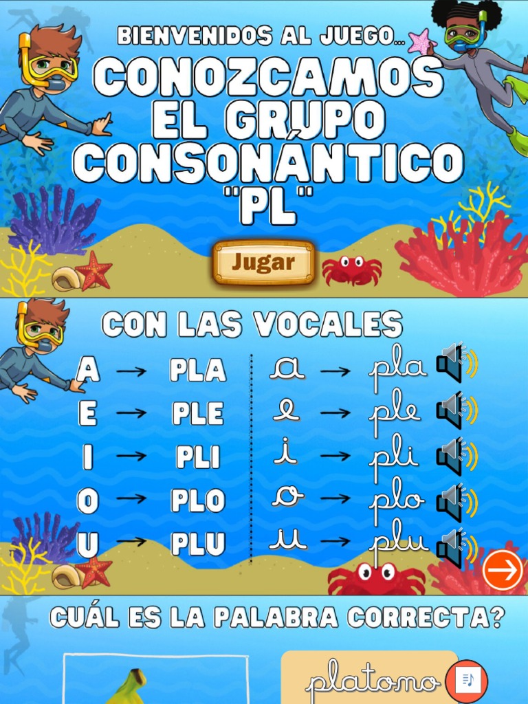 Grupo Consonantico PL | PDF