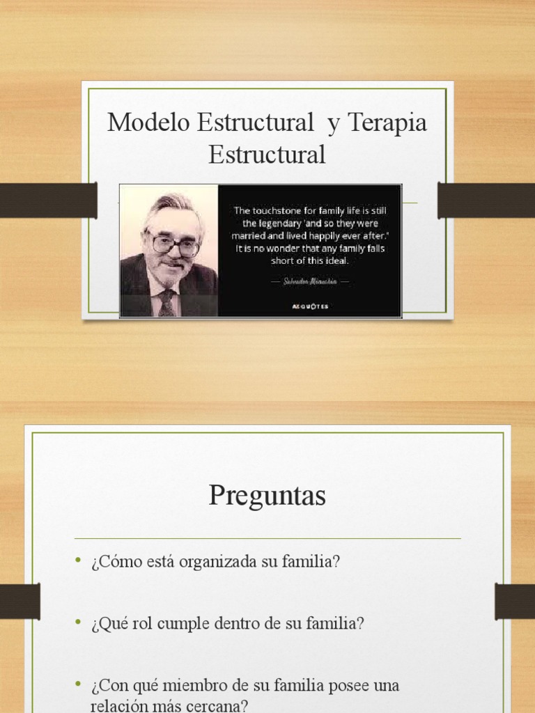 Modelo Estructural Minuchin | PDF | Terapia familiar | Conceptos ...