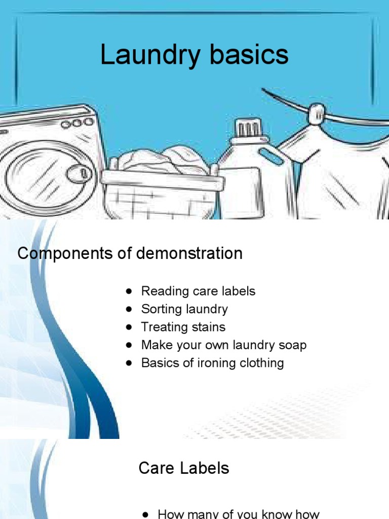 Laundry Basics Pdf Laundry Clothing