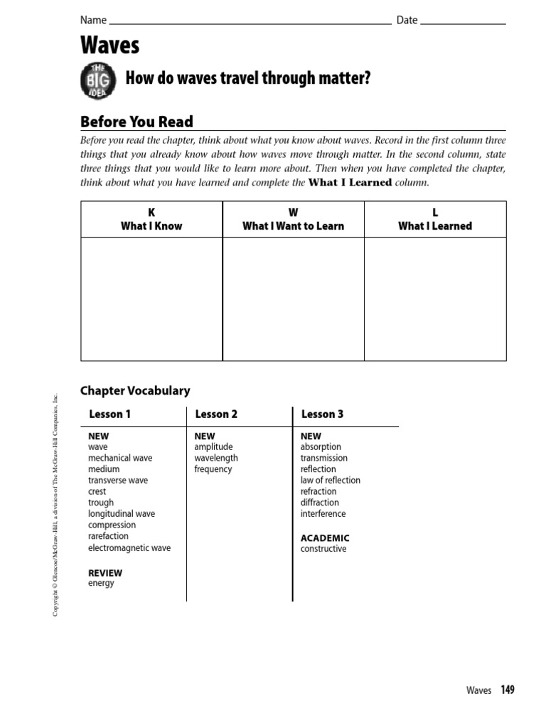 Waves: How Do Waves Travel Through Matter? | PDF | Waves ...
