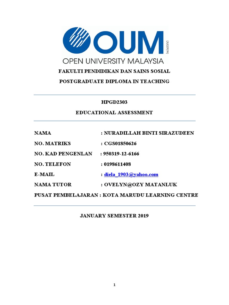 Full Assignment Edu Assesment | PDF