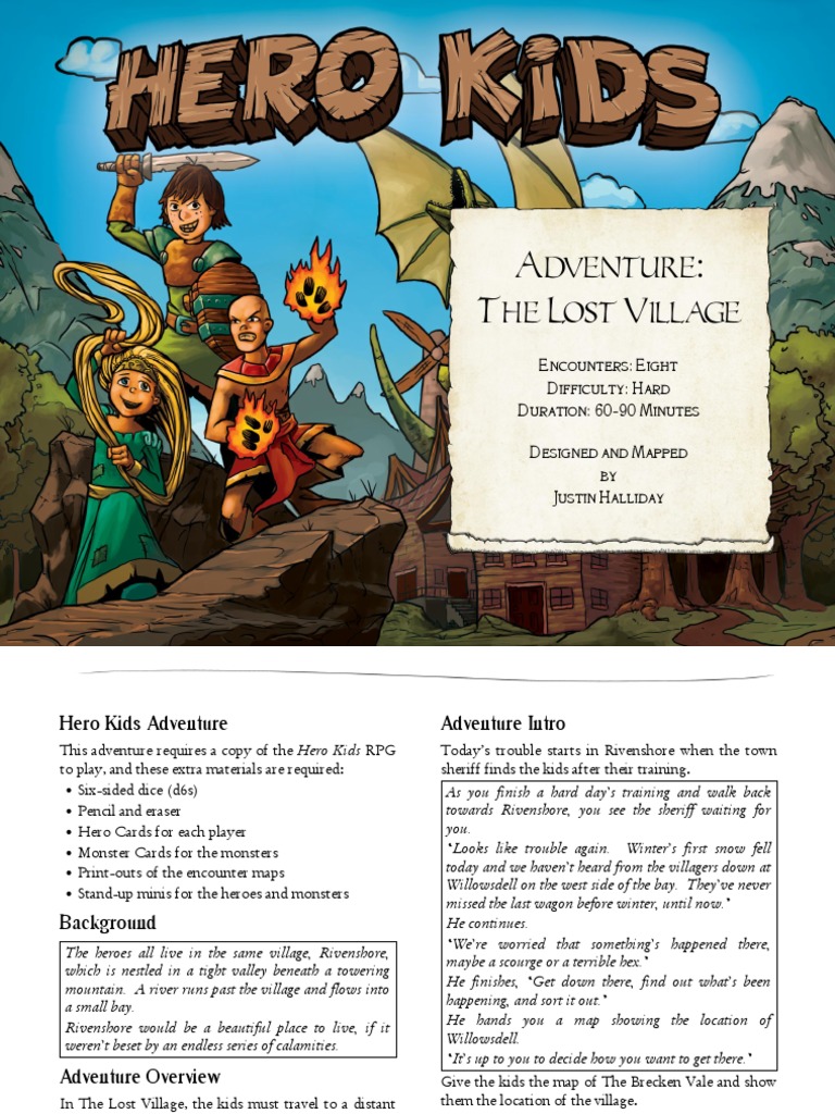 Hero Kids: The Lost Village Adventure | PDF | Ambush | Nature