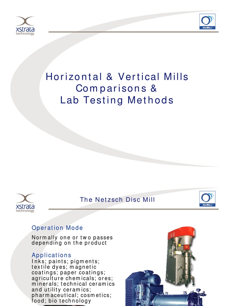 Horizontal - Vertical Mill Comparison-2 | PDF | Mill (Grinding) | Chemistry