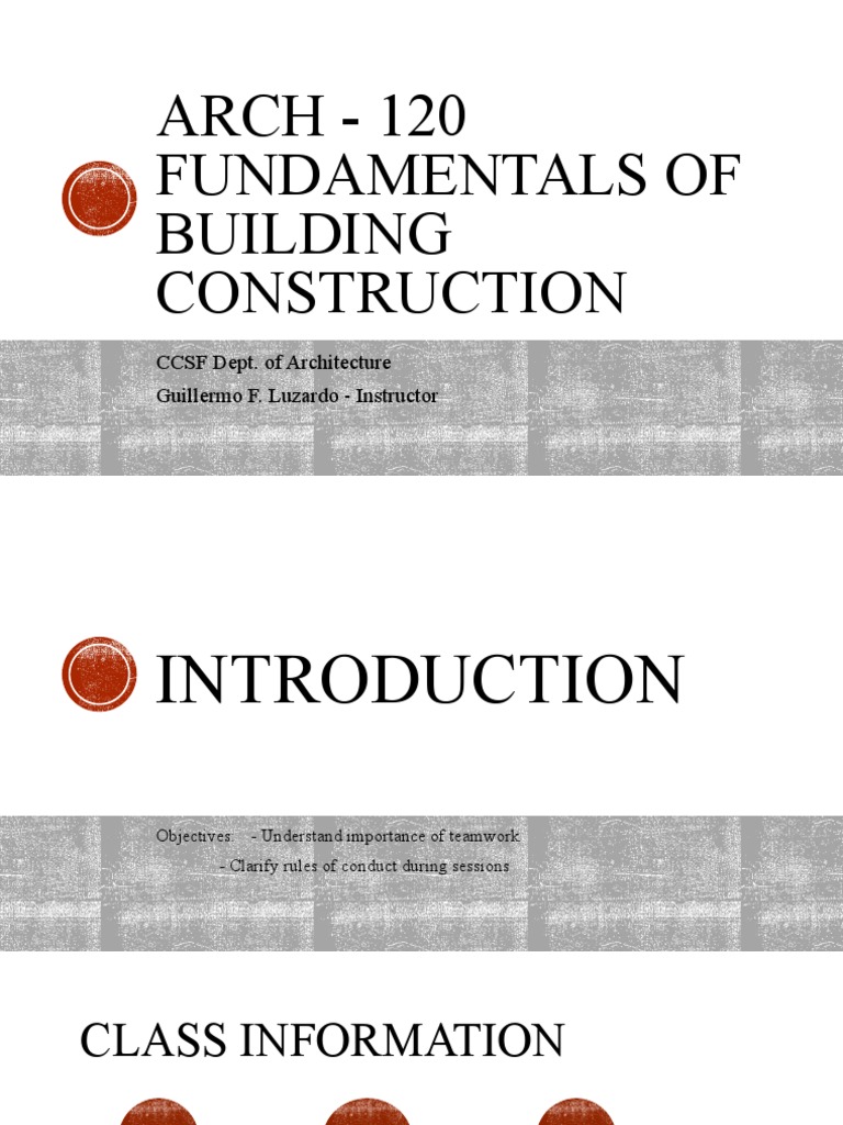 Arch 120 - Class 1 CH 1 | PDF | Life Cycle Assessment | Green Building