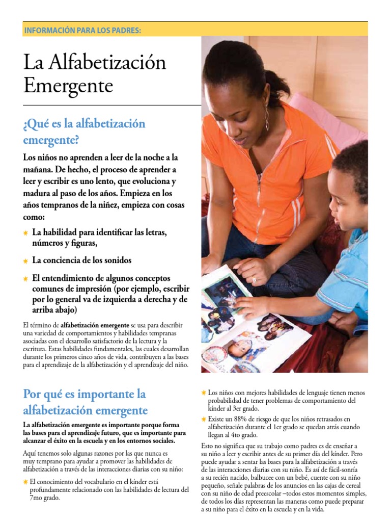 Alfabetizacion Emergente - Revista | PDF | Literatura | Educación de la ...