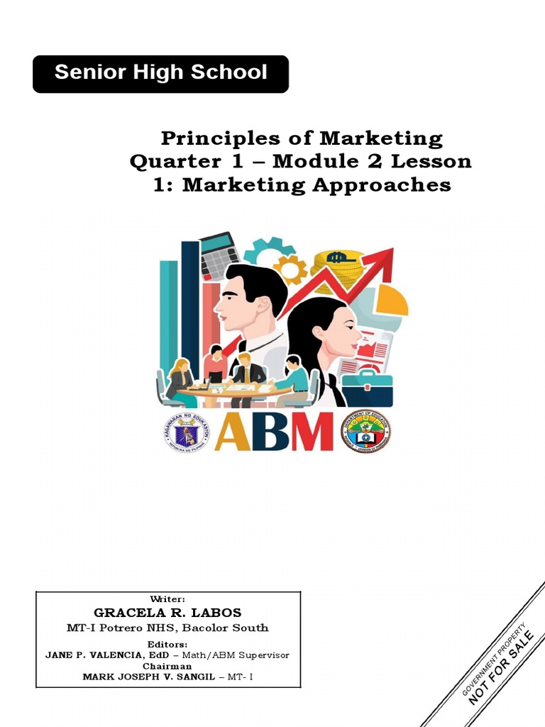 Principles of Marketing Q1 Module 2 Marketing Approaches 1 | PDF ...