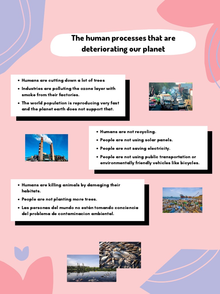 The Human Processes That Are Deteriorating Our Planet | PDF | Science ...