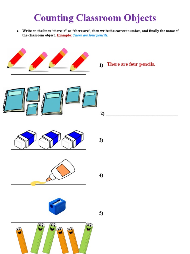 There Is - There Are Worksheet | PDF | Teaching Methods & Materials
