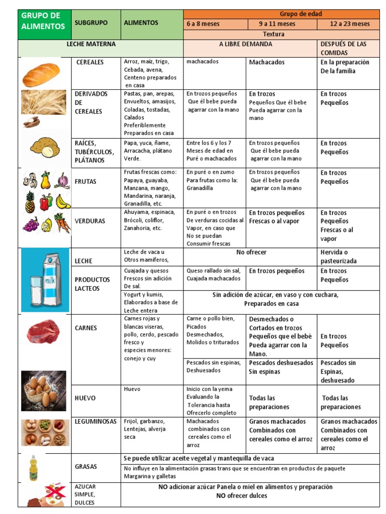 Patron de Alimentacion | Descargar gratis PDF | Cereales | Carne