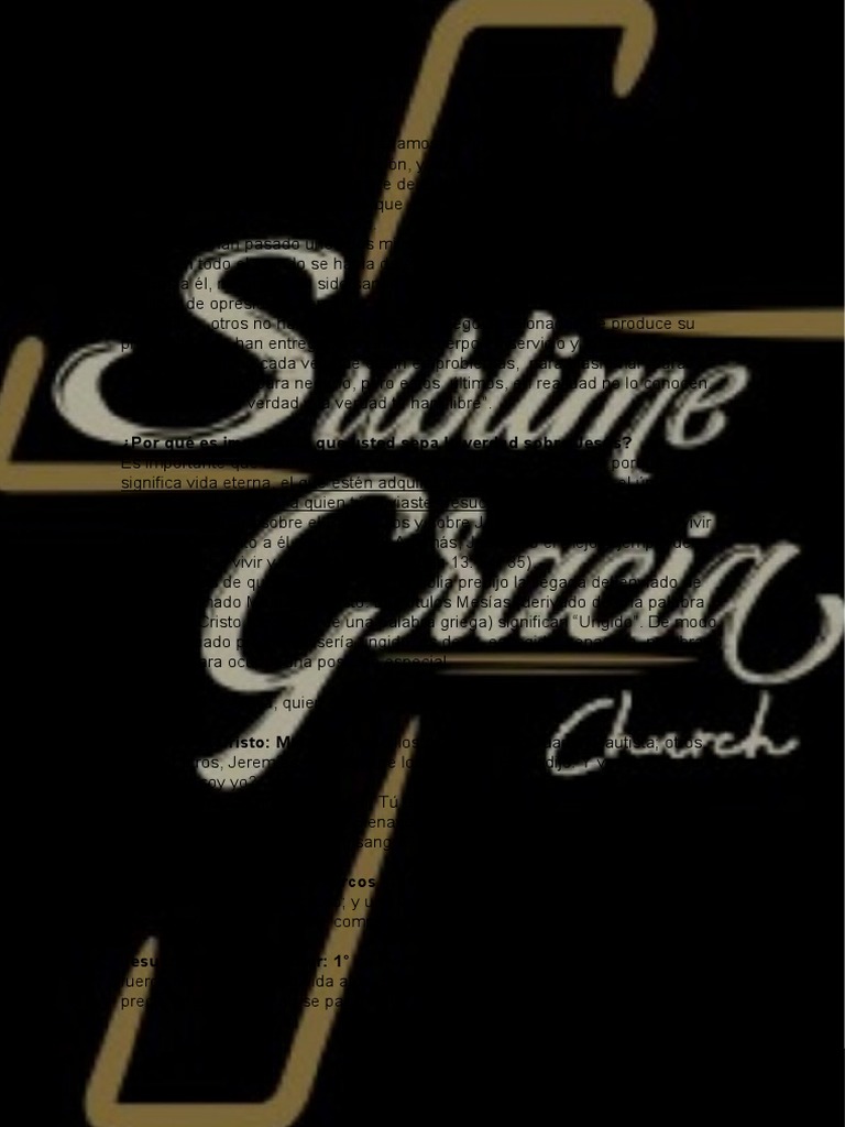 Sublime Gracia | PDF | Jesús | Cristo (título)