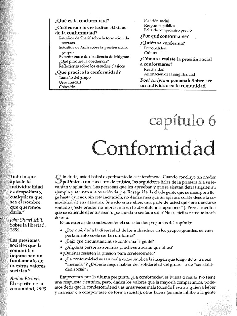 CAPITULO 6 Ps Conformidad | PDF