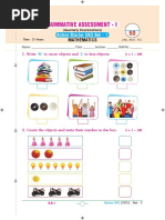 Icse Class 1 Maths Sample Paper Model 1 PDF | PDF