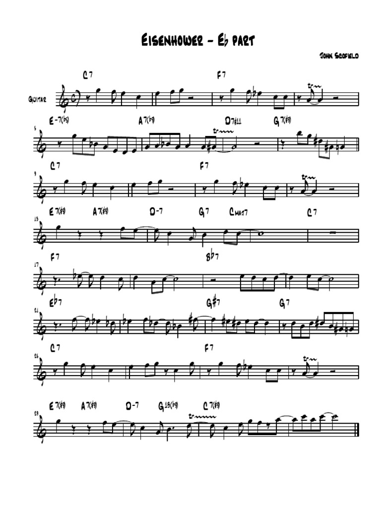 Eisenhower Lead Sheet Eb | PDF