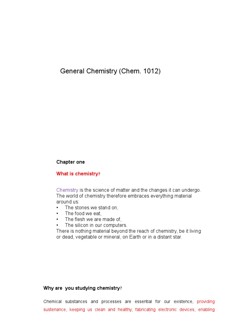 General Chemistry (Chem. 1012) | PDF | Mole (Unit) | Ion