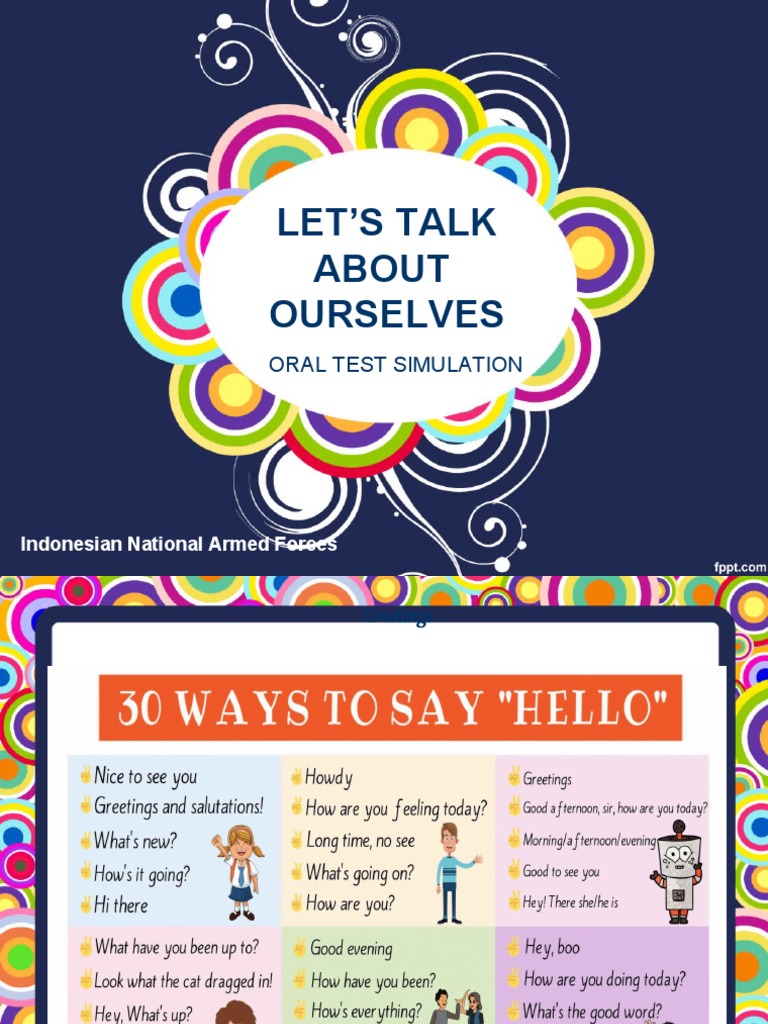 Let'S Talk About Ourselves: Oral Test Simulation | PDF
