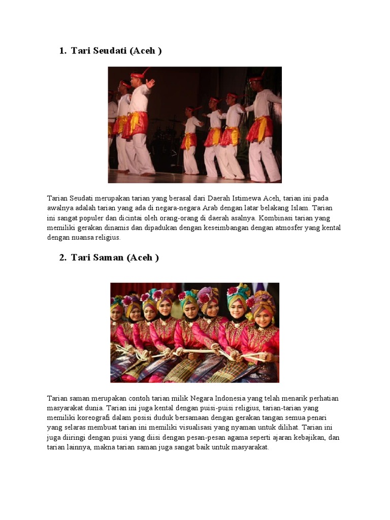 Kliping Tari Daerah | PDF | Seni