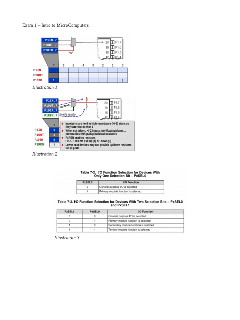 Exam 1 - Intro To Microcomputers: Illustration 1 | PDF | Classes Of Computers | Computer Engineering