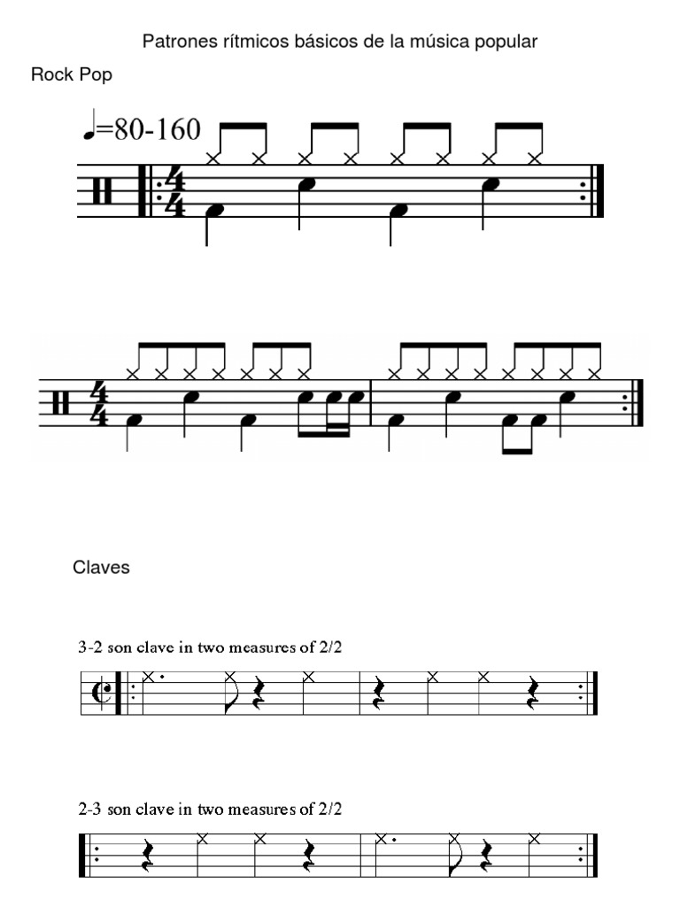 Patrones Rítmicos Latinoamericanos para Percutir en Conjunto | PDF