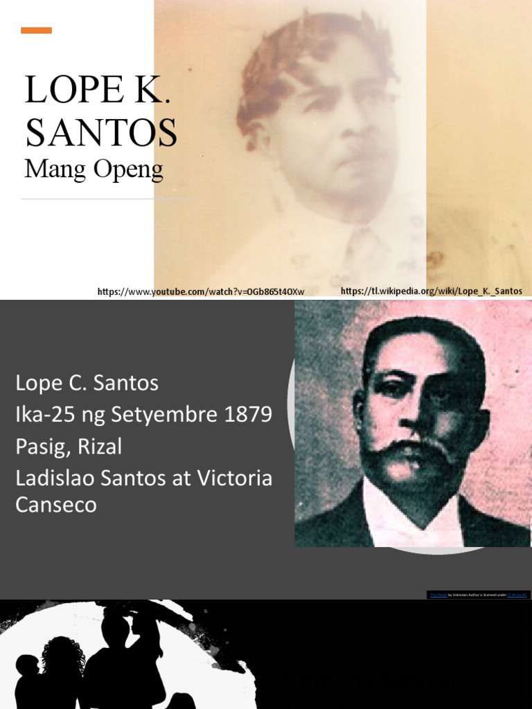Lope K Santos | PDF