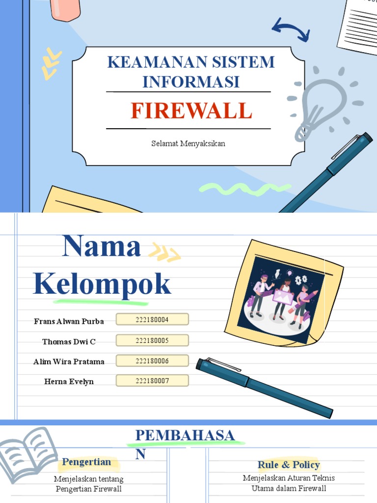 Presentasi Firewall | PDF