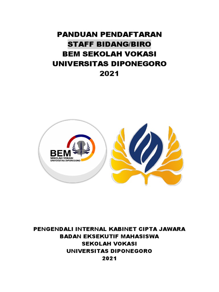 Staff Panduan Pendaftaran Bem Sv 2021 Pdf