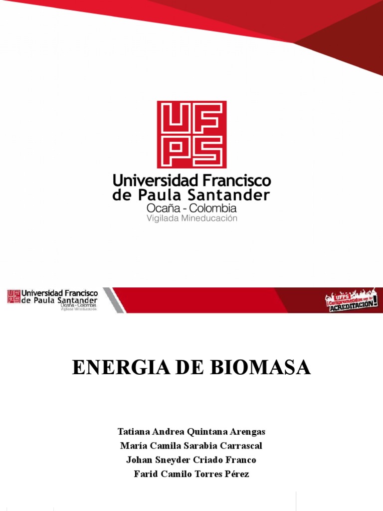 Exposición Energia de Biomasa | PDF | Biomasa | Biocombustible