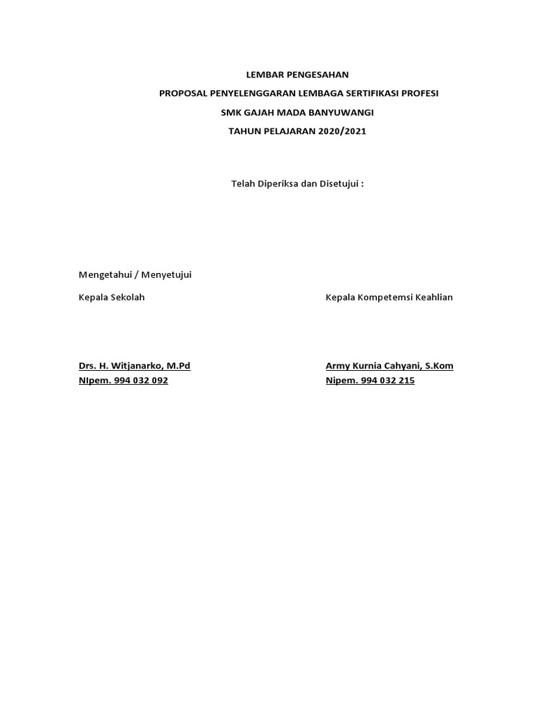 Proposal LSP MM 2021 | PDF