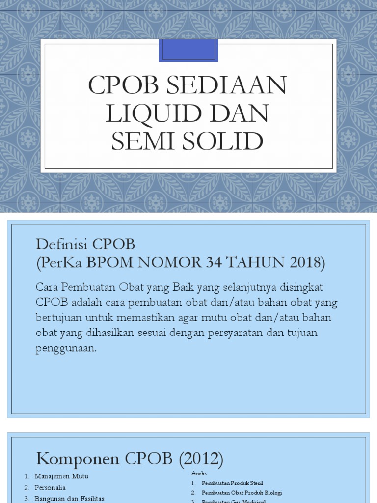 Cpob Dan Cpotb | PDF