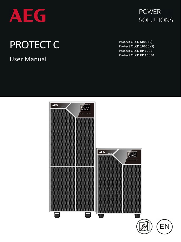 Protect C LCD 6-10kVA | PDF | Power Inverter | Mains Electricity