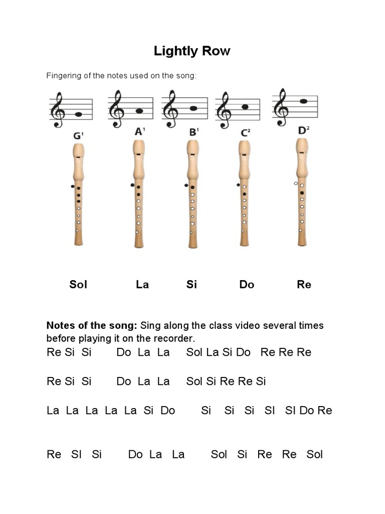 Lightly Row Notes | PDF