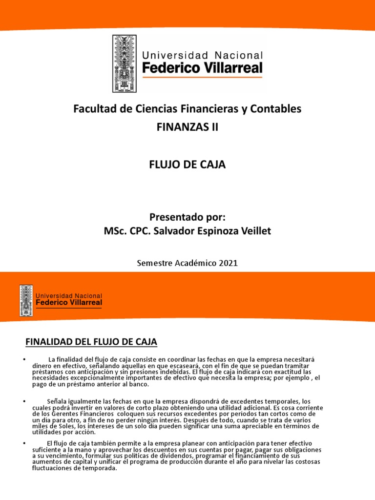 FICA 10 Flujos Caja Cash Flow | PDF | Flujo de efectivo | Economía Financiera