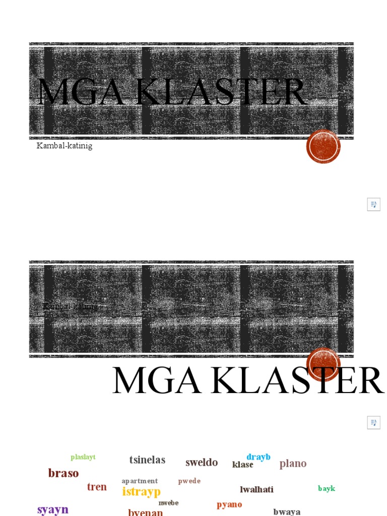Mga Klaster | PDF