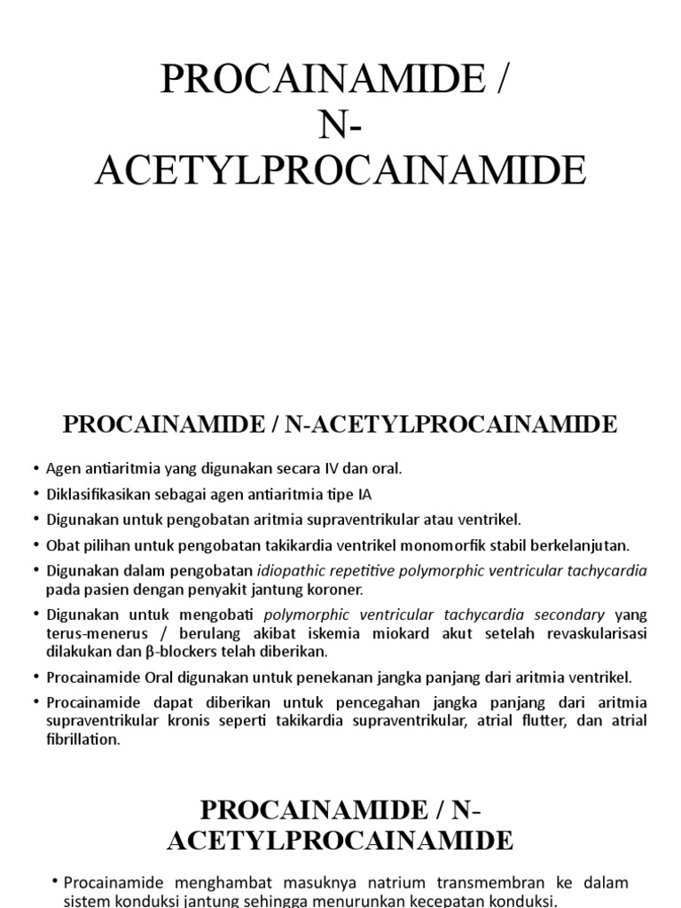 PROCAINAMIDE | PDF