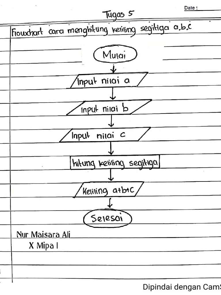 PDF - Flowchart Keliling Segitiga | PDF