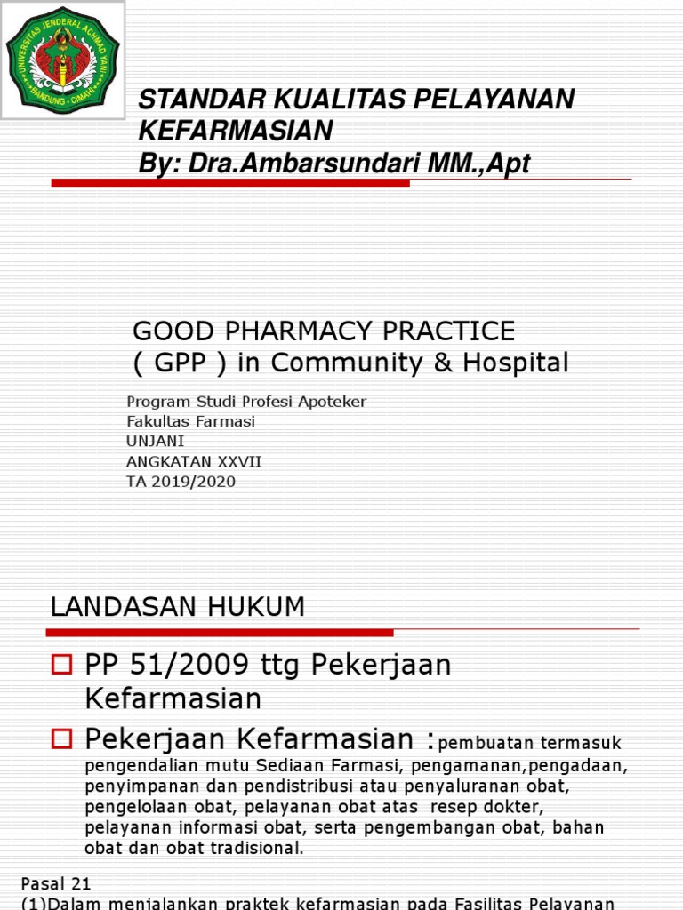Standar GPP - Sop Xxvii | PDF | Pengembangan Diri | Kesehatan Holistik