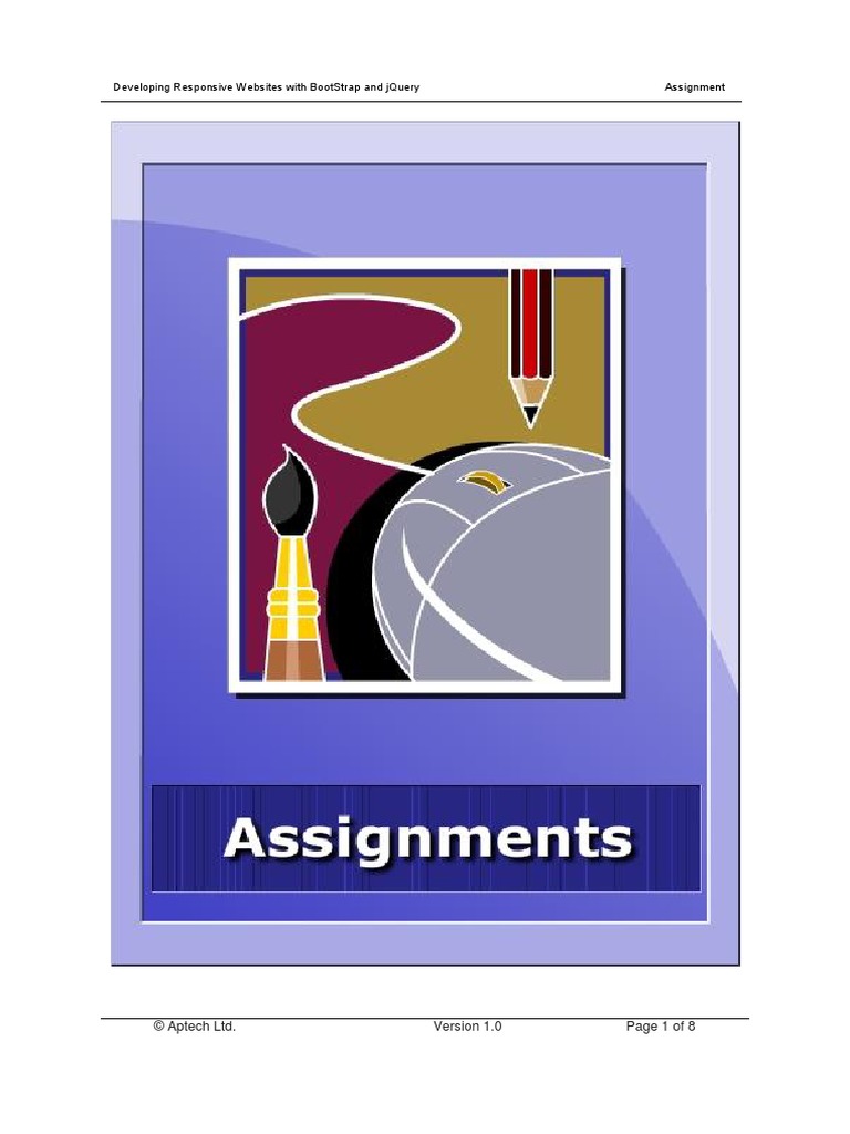 Developing Responsive Websites With Bootstrap and Jquery Assignment ...