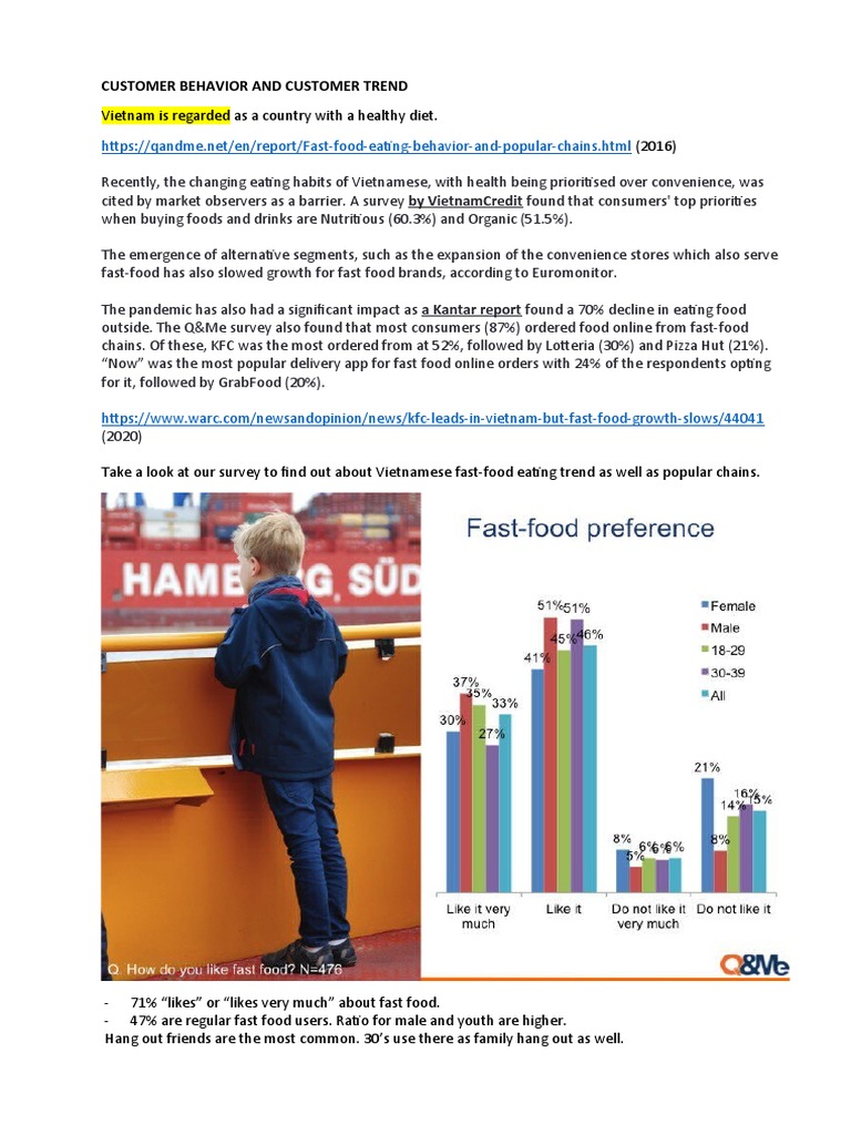 Customer Behavior and Customer Trend | PDF | Fast Food | Consumer Behaviour