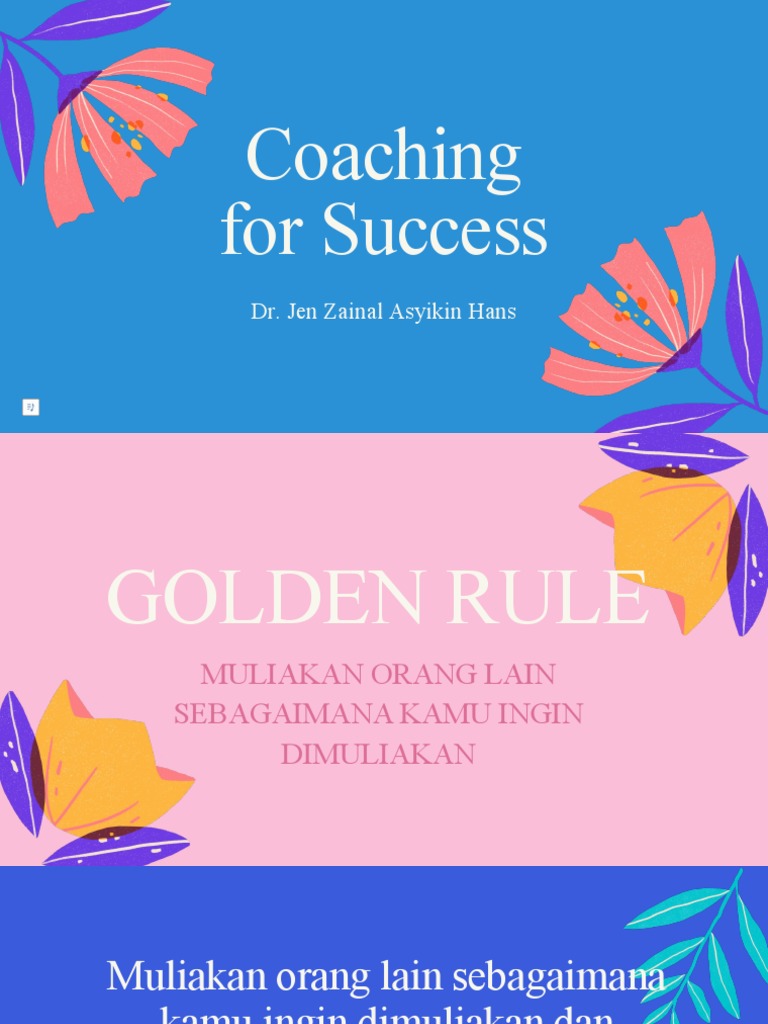 Prinsip Memuliakan dalam Coaching | PDF