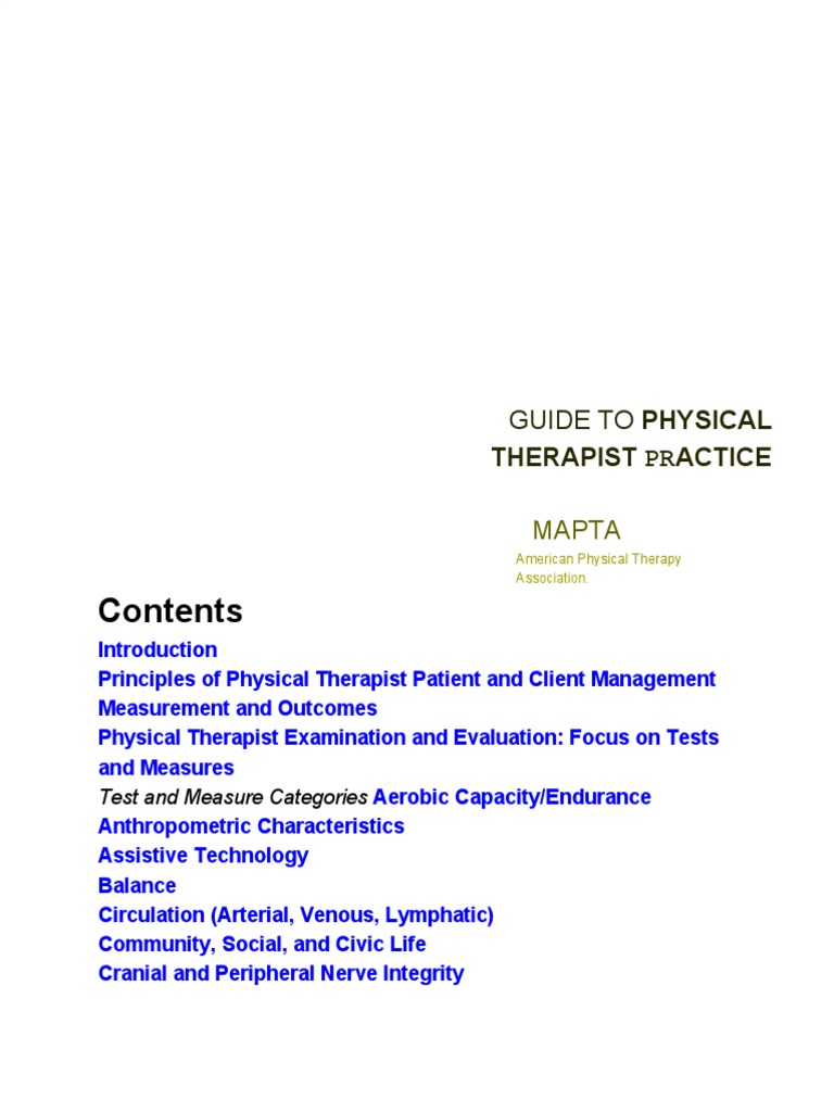Guide To PT Practice | Download Free PDF | Physical Therapy | Psychotherapy