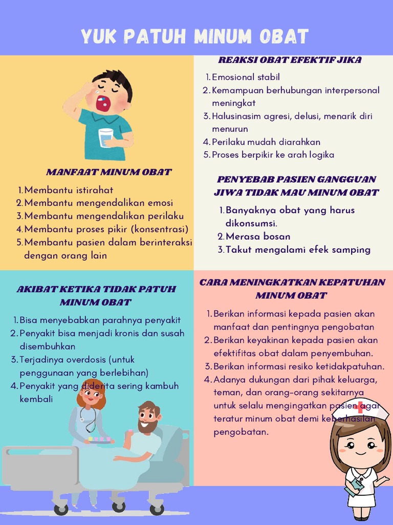 Poster Kepatuhan Minum Obat | PDF | Pengembangan Diri