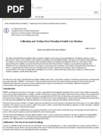 H2S Monitor Manual - Tango TX1 | PDF | Calibration | Sulfur Dioxide