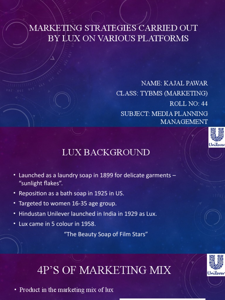 Lux Soap Marketing Strategies Overview | PDF