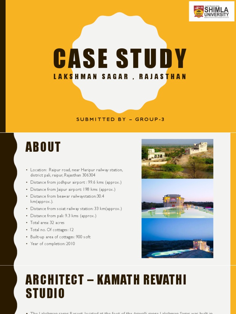 Case Study: Lakshman Sagar, Rajasthan | Download Free PDF | Nature