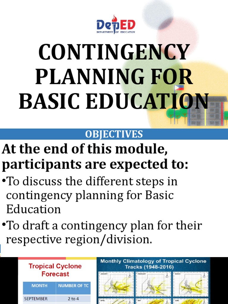 02 Presentation - Contingency Planning For Basic Education | PDF | Risk ...