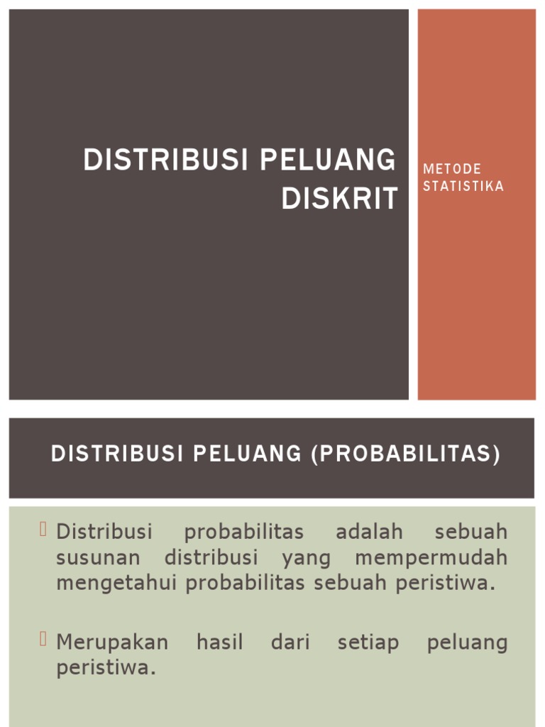 Distribusi Peluang Diskrit | PDF
