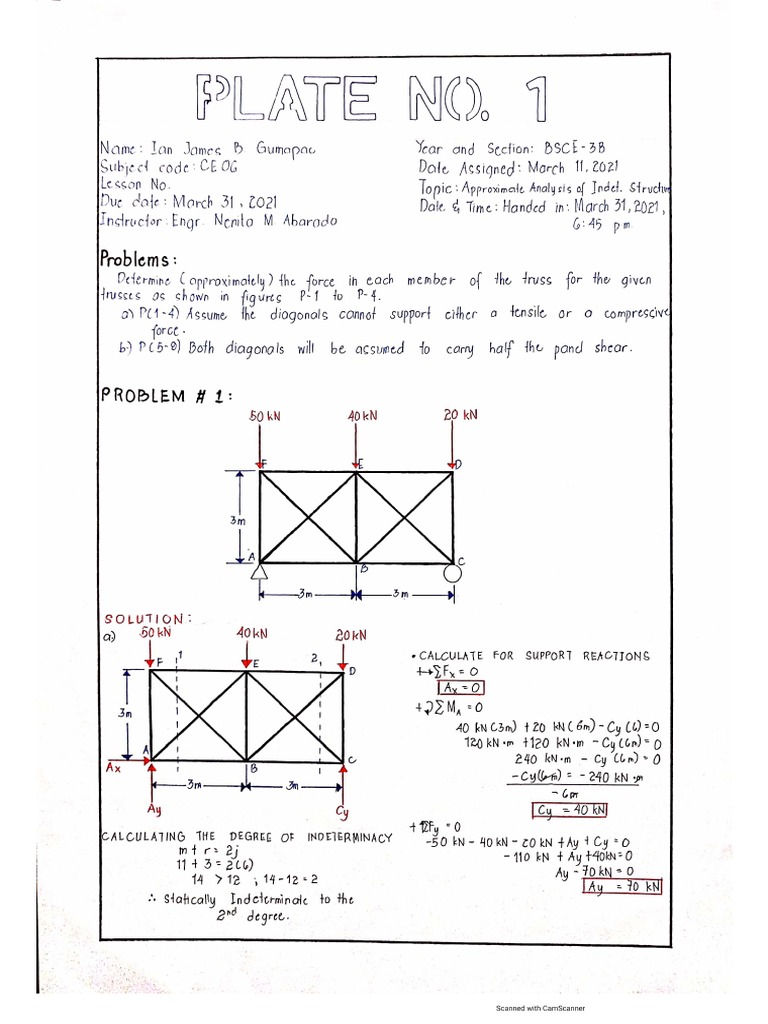 Solved Problems in Structural Theory 2 | PDF