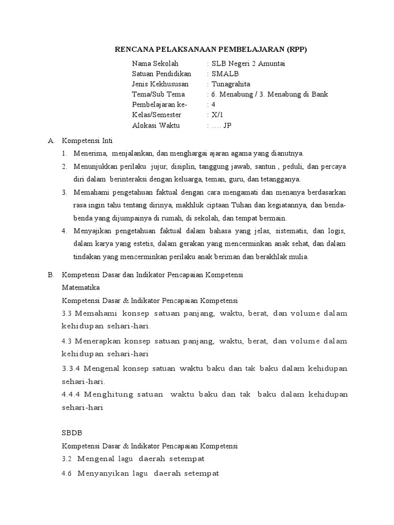 Tema 6 Sub Tema 3 Pembelajaran 4 | PDF