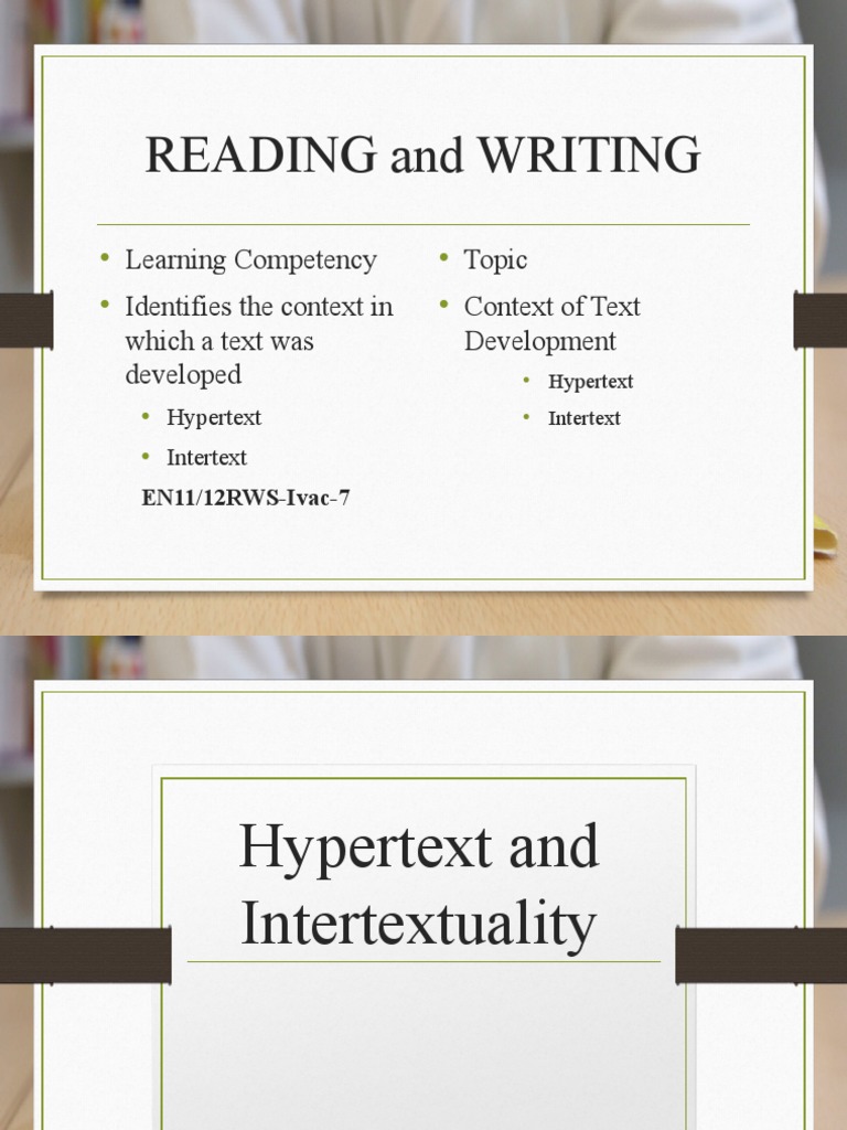 7 Hypertext and Intertext | Download Free PDF | Intertextuality | Poetry