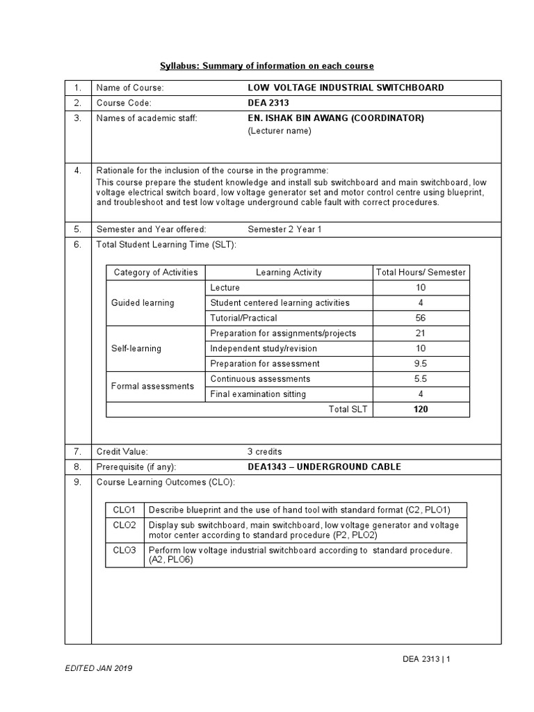 Dea 2313 Jan 2019 | PDF | Test (Assessment) | Switch